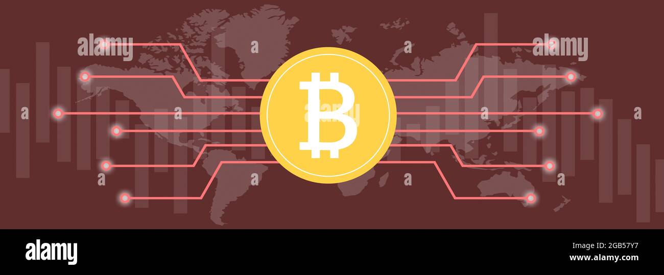 Bitcoin on multicolored metrics and charts on multicolored backgrounds ...