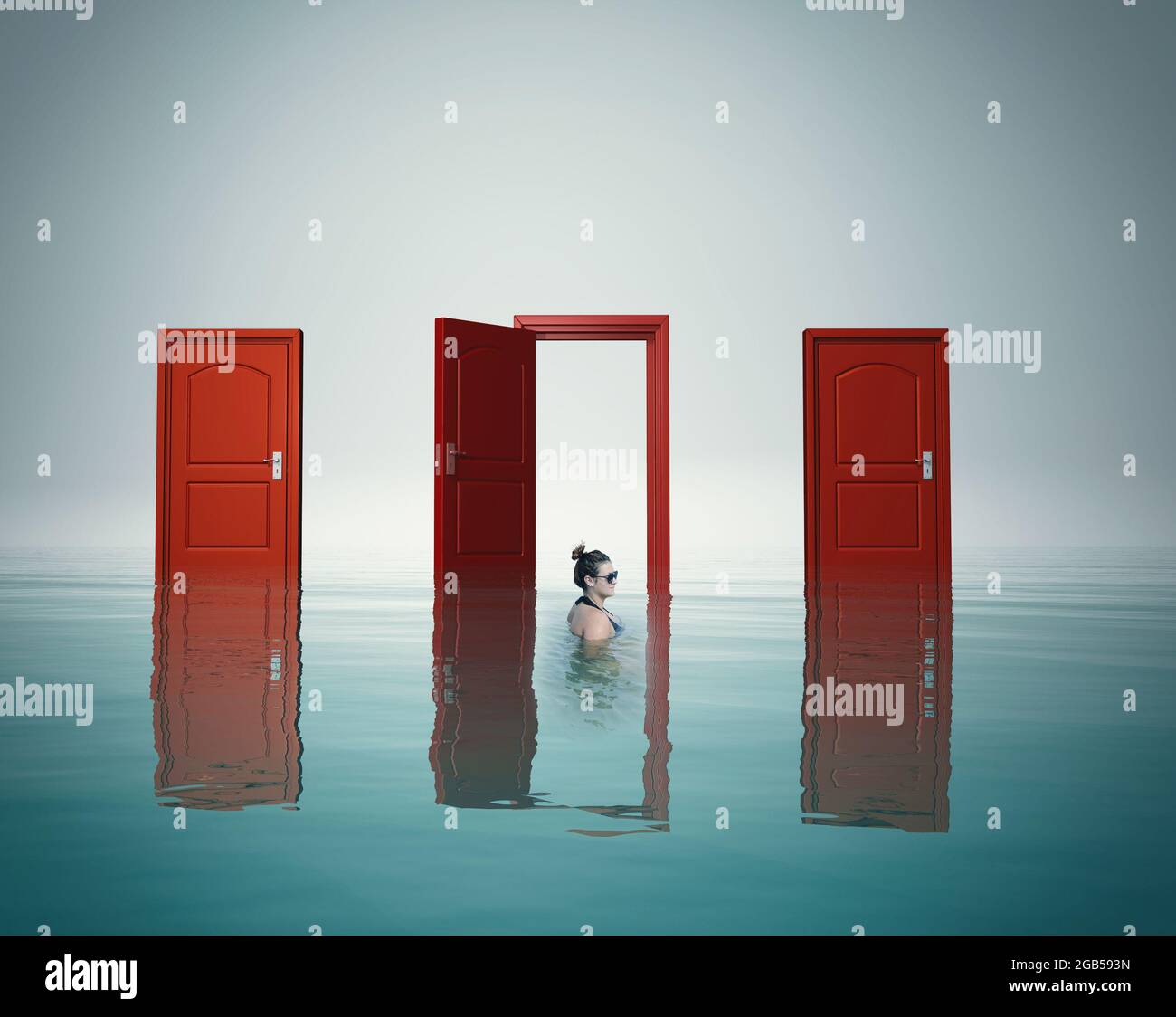 Multiple choice doors hi-res stock photography and images - Alamy