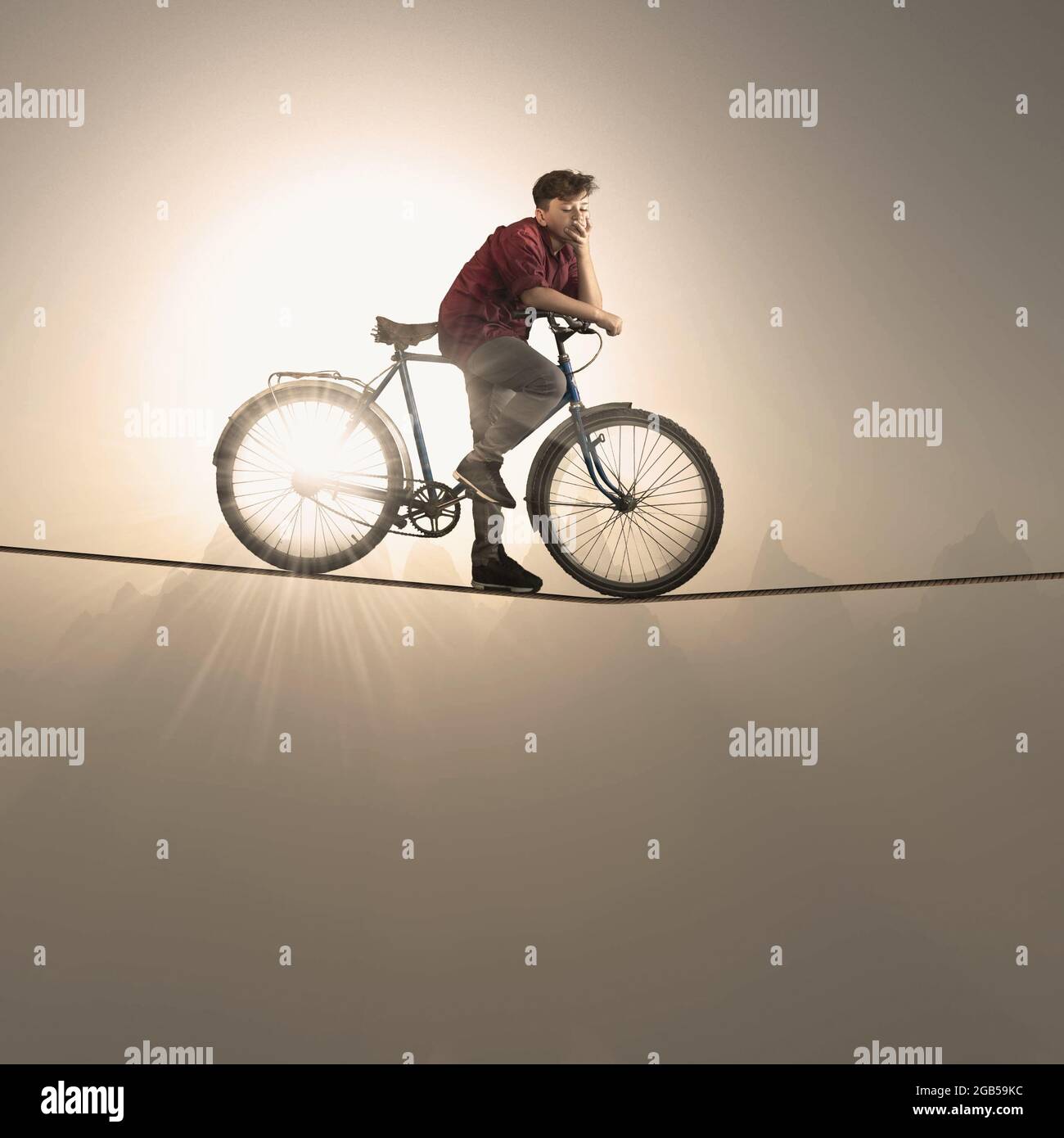 Balance bike rope hi-res stock photography and images - Alamy