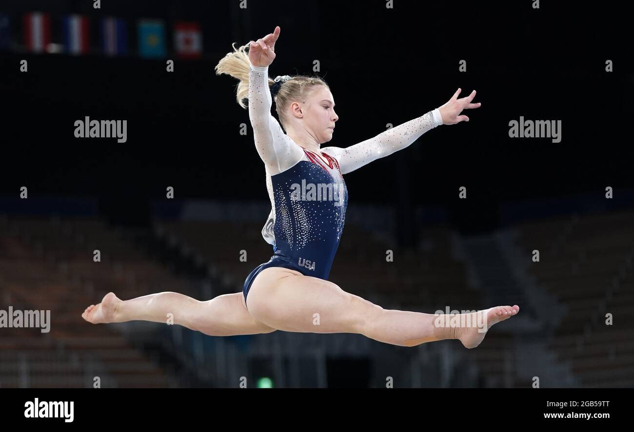 Tokyo, Japan. 2nd Aug, 2021. Jade Carey of the United States competes ...