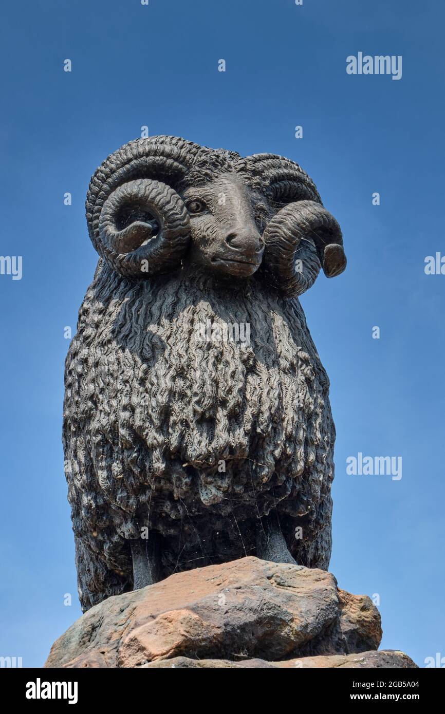 Moffat ram statue hi-res stock photography and images - Alamy
