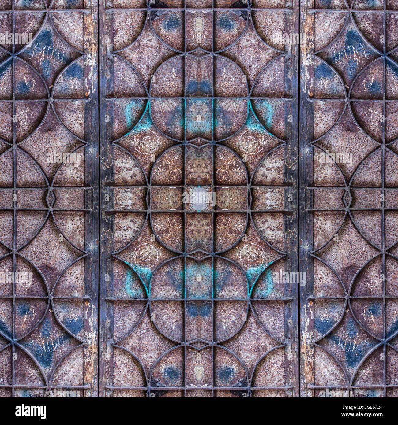 metal ancient lattice with picturesque rust. Background images of ...