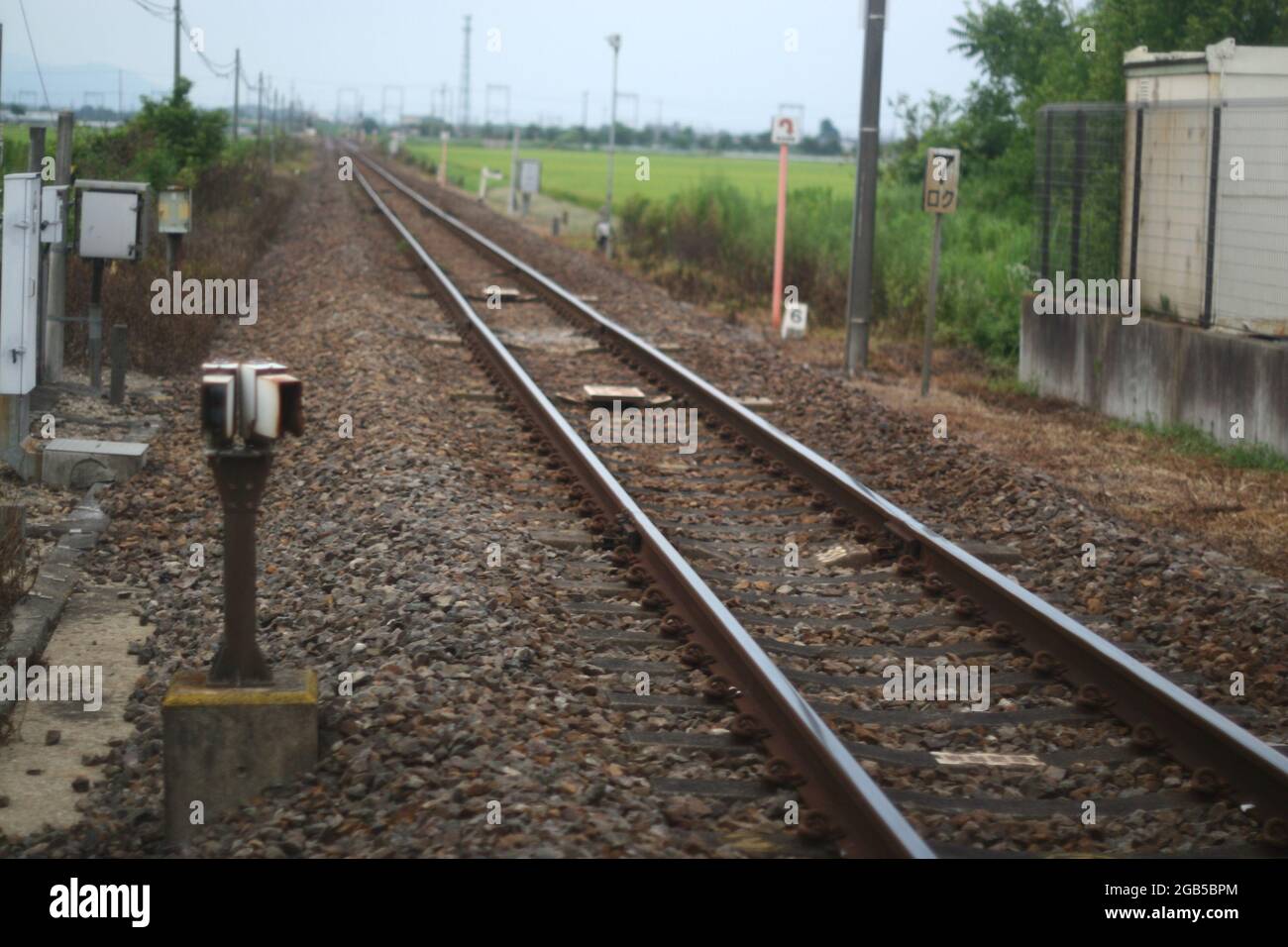 Rural single track railroad in japan hi-res stock photography and ...