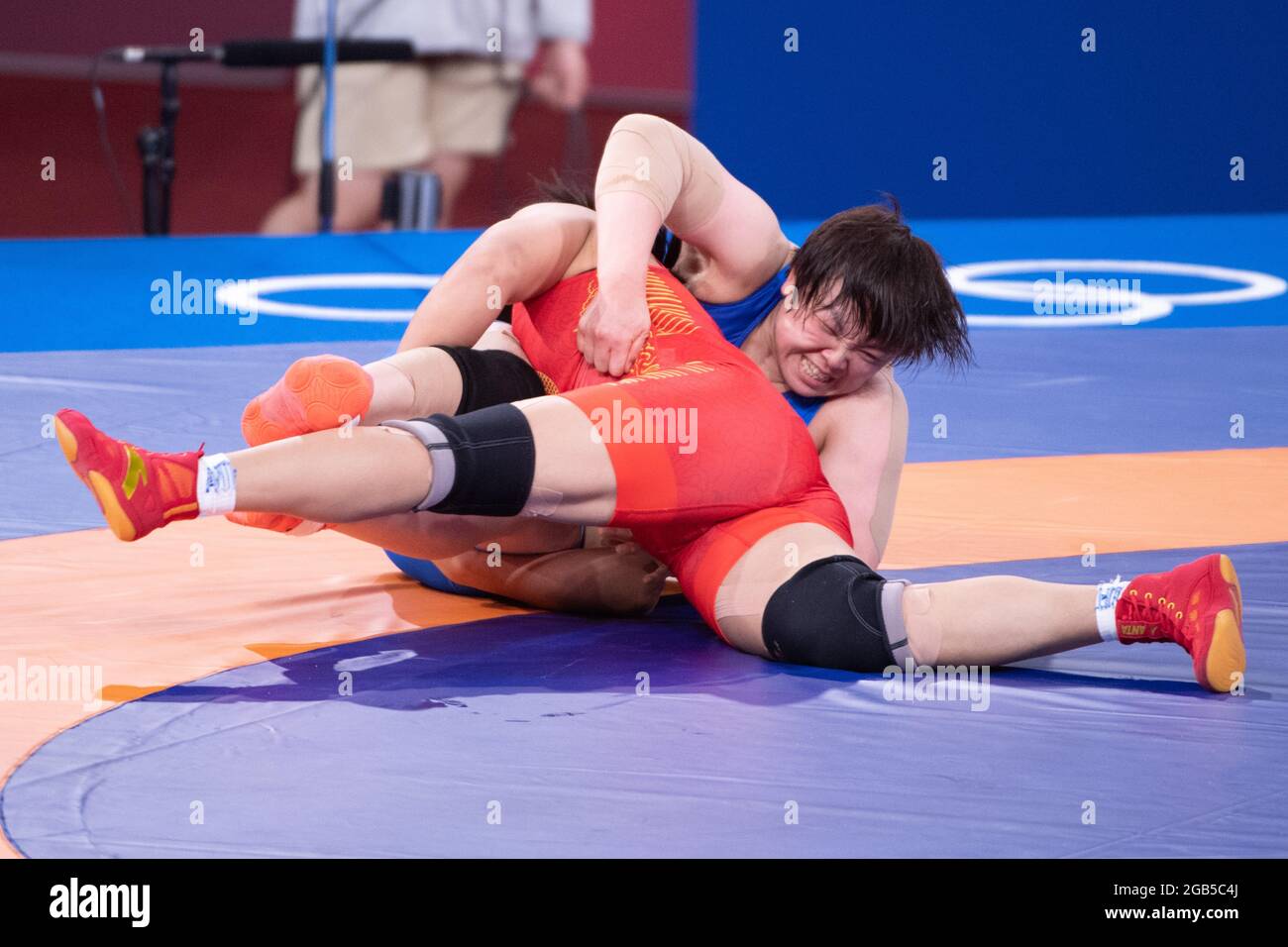 ZHOU Qian (CHN) vs MINAGAWA Hiroe (JPN) Women's Freestyle 76kg Bronze ...