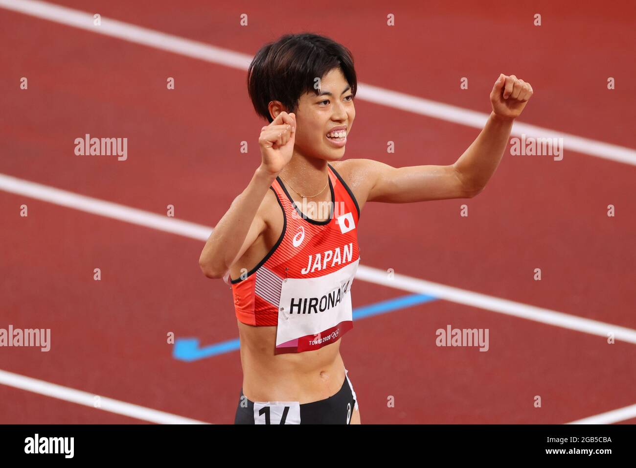 Tokyo, Japan. 2nd Aug, 2021. Ririka Hironaka (JPN) Athletics : Women's ...