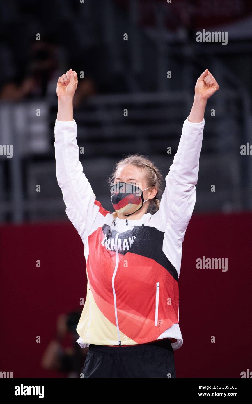 ROTTER FOCKEN Aline (GER) Women's Freestyle 76kg gold medal, award ...