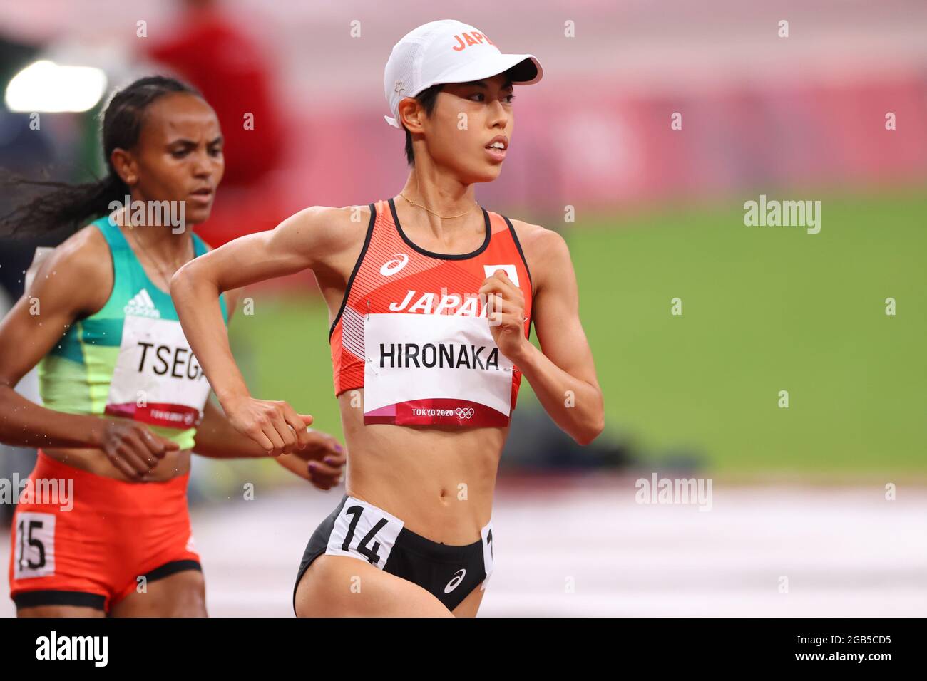 Tokyo, Japan. 2nd Aug, 2021. Ririka Hironaka (JPN) Athletics : Women's ...