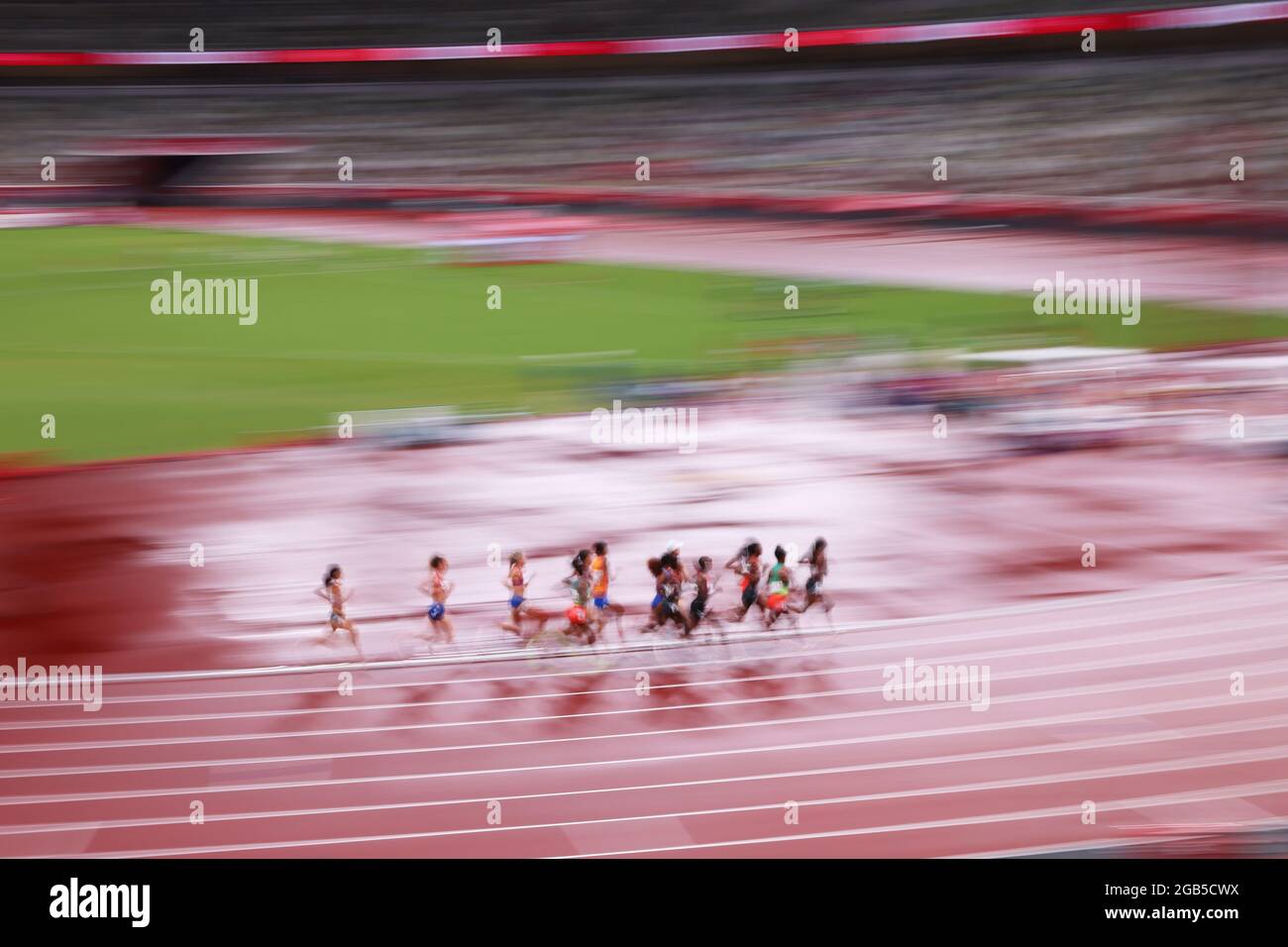 Tokyo, Japan. 2nd Aug, 2021. General view Athletics : Women's 5000m ...
