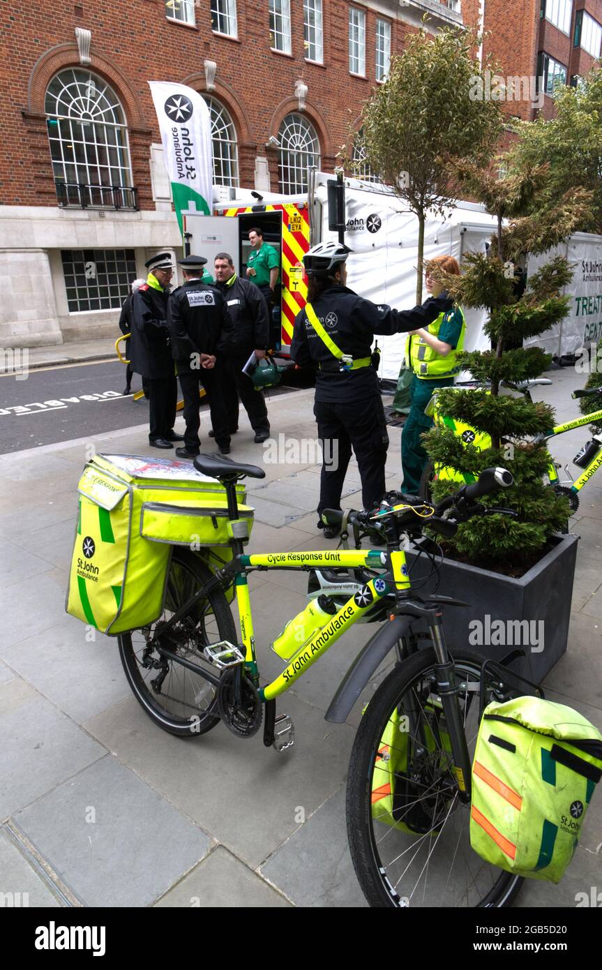 St John Ambulance First Aid Treatment Post. © Photo by Richard Walker ...
