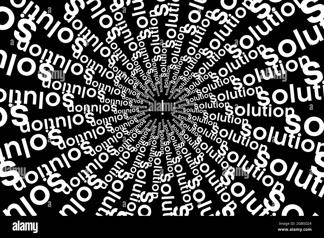 multicolored texture word solution on colored background Stock Photo ...