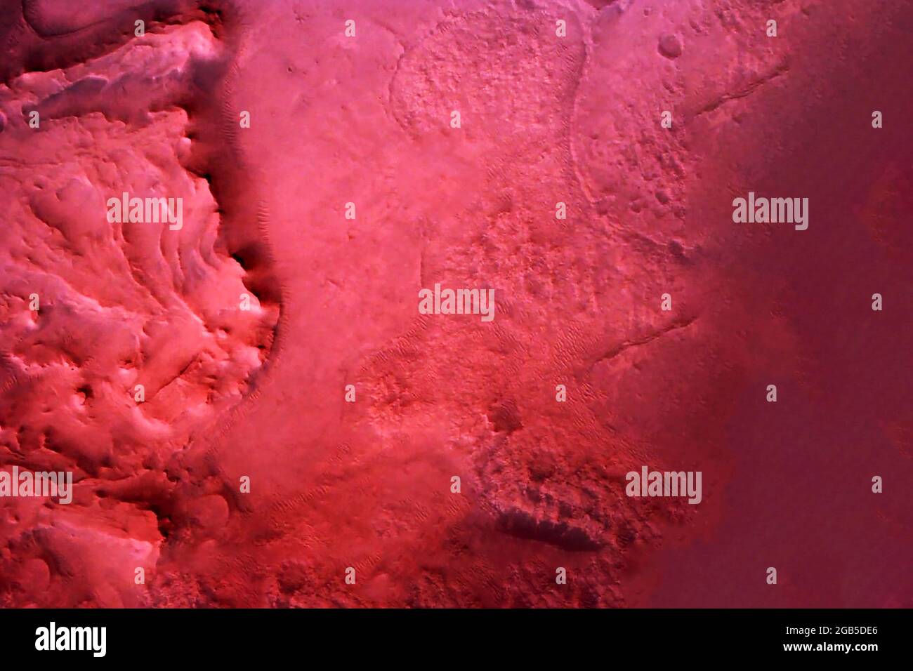 Surface of red Mars. Elements of this image were furnished by NASA ...