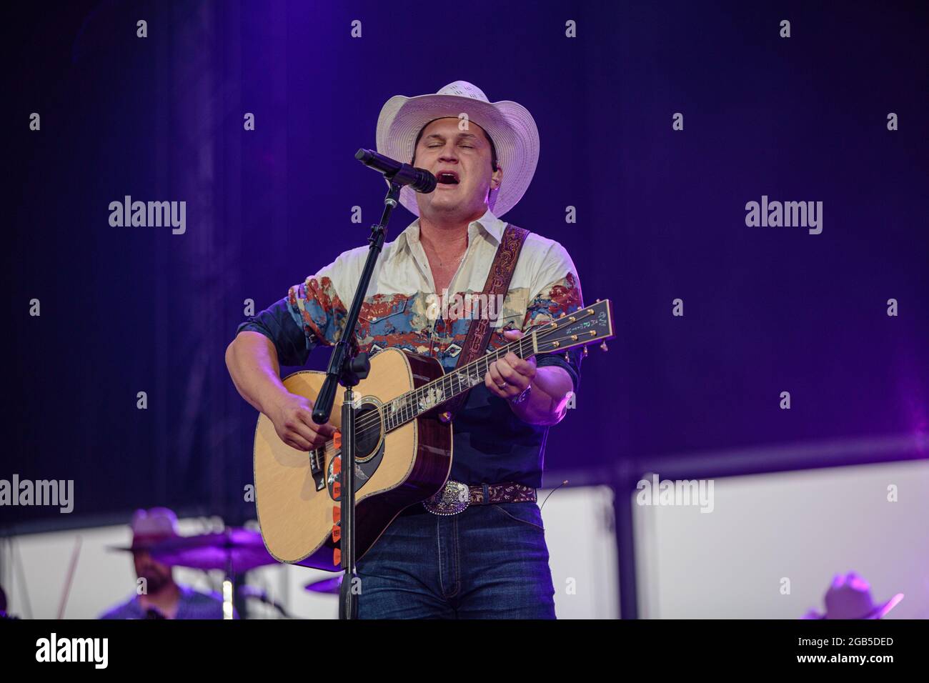 SInger Jon Pardi performs during day three of the Watershed Music ...