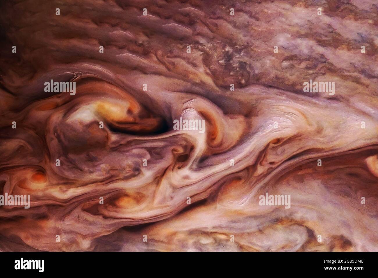 The surface of Jupiter. Elements of this image were furnished by NASA ...