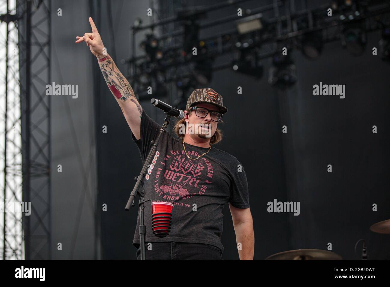 SInger Hardy performs during day three of the Watershed Music Festival ...