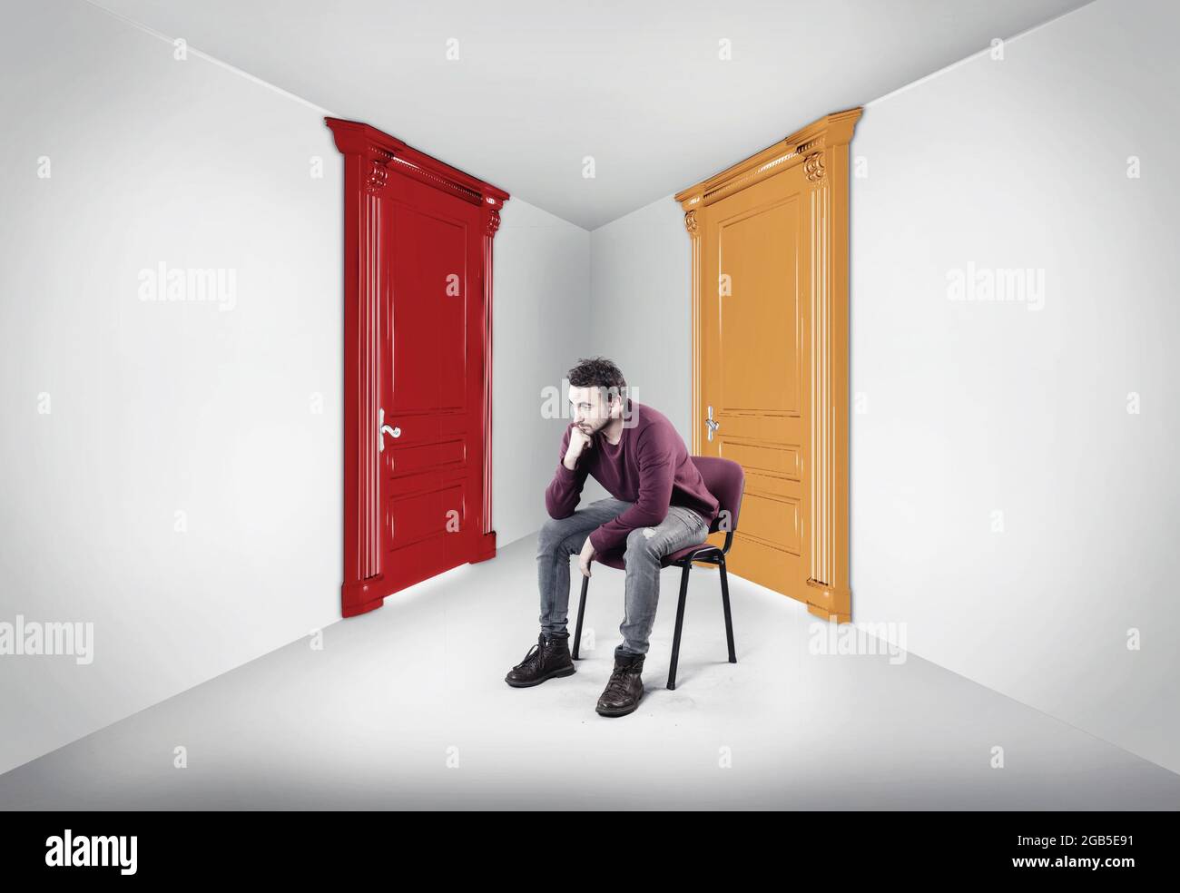 Choosing the right path hi-res stock photography and images - Alamy