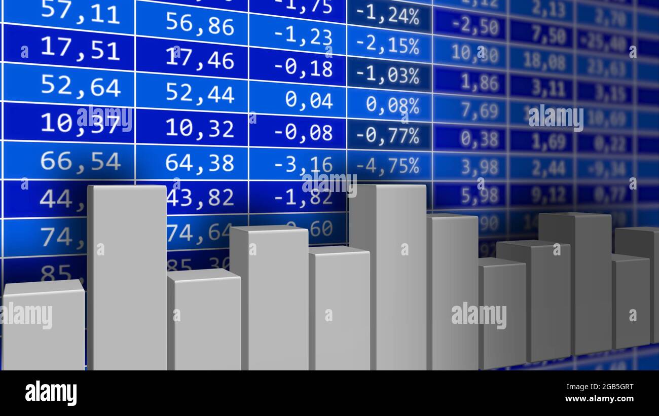 Stock exchange quotes background - stock market charts and market ...