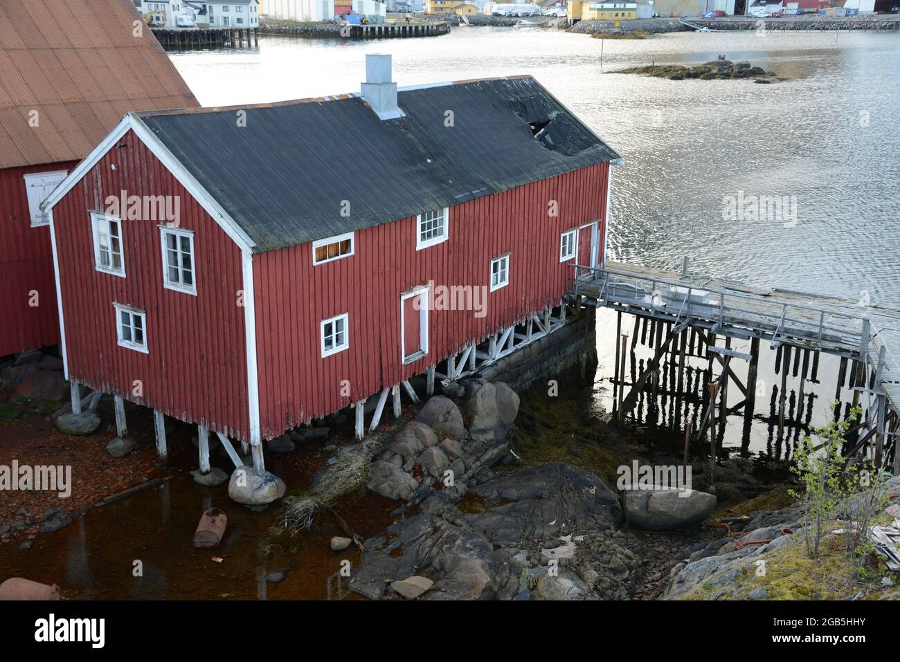 Aerial view of an old building on the riverside Stock Photo - Alamy