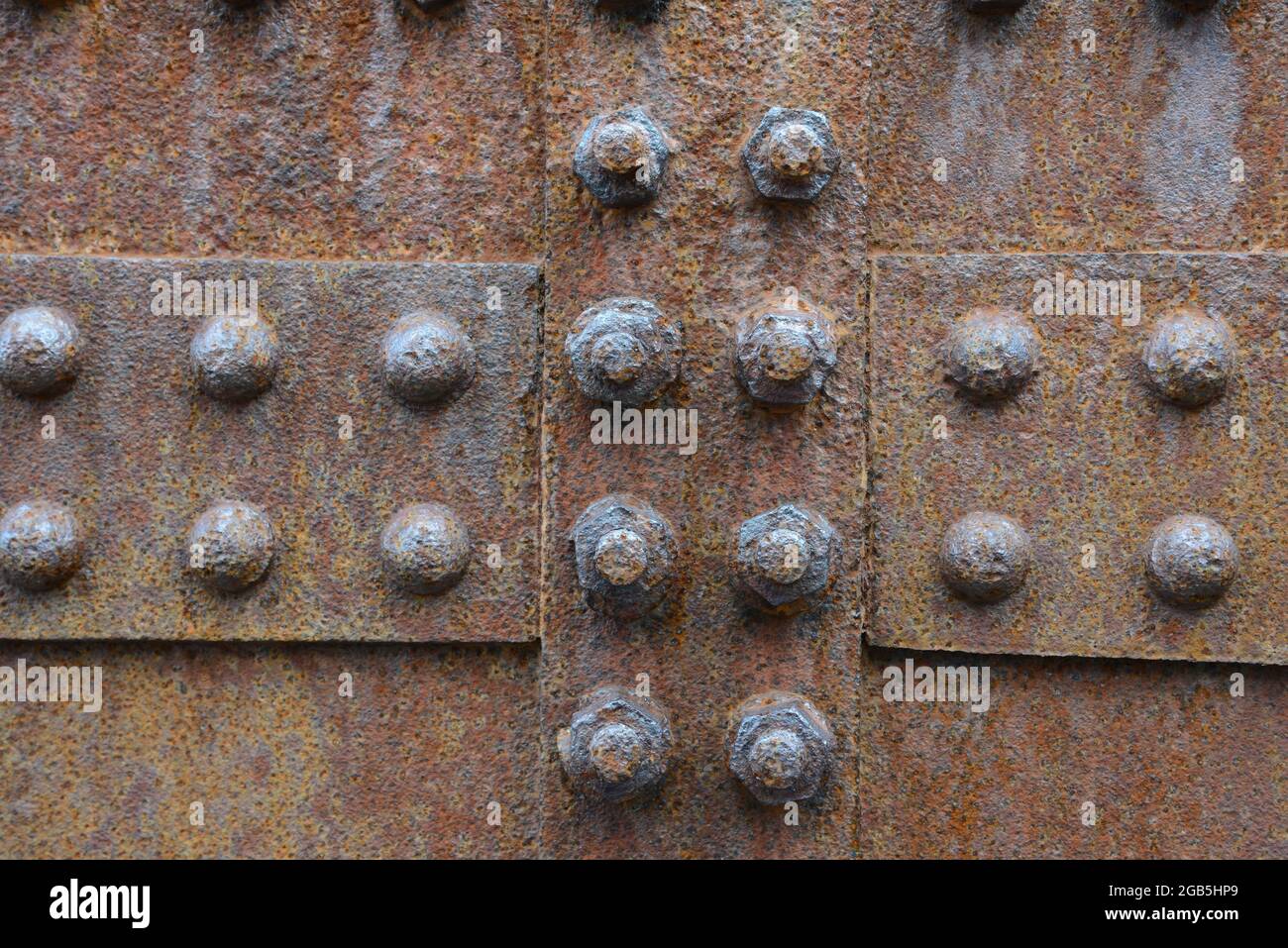 Rusty metal rivet texture Stock Photo - Alamy