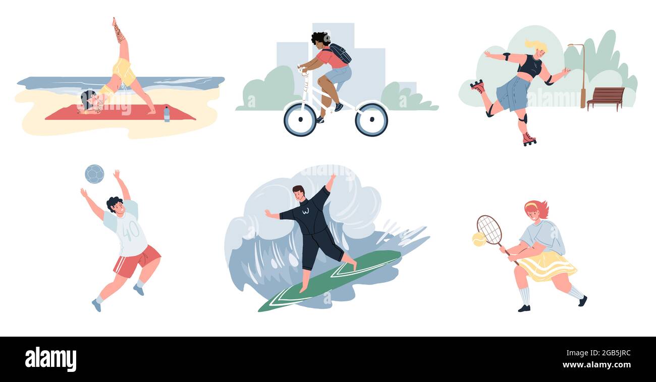 Yoga activity illustrations Stock Vector Images - Alamy