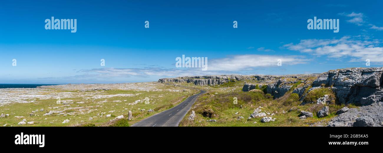 The Burren Coast Road from Doolin to Fanore, on the Wild Atlantic Way ...