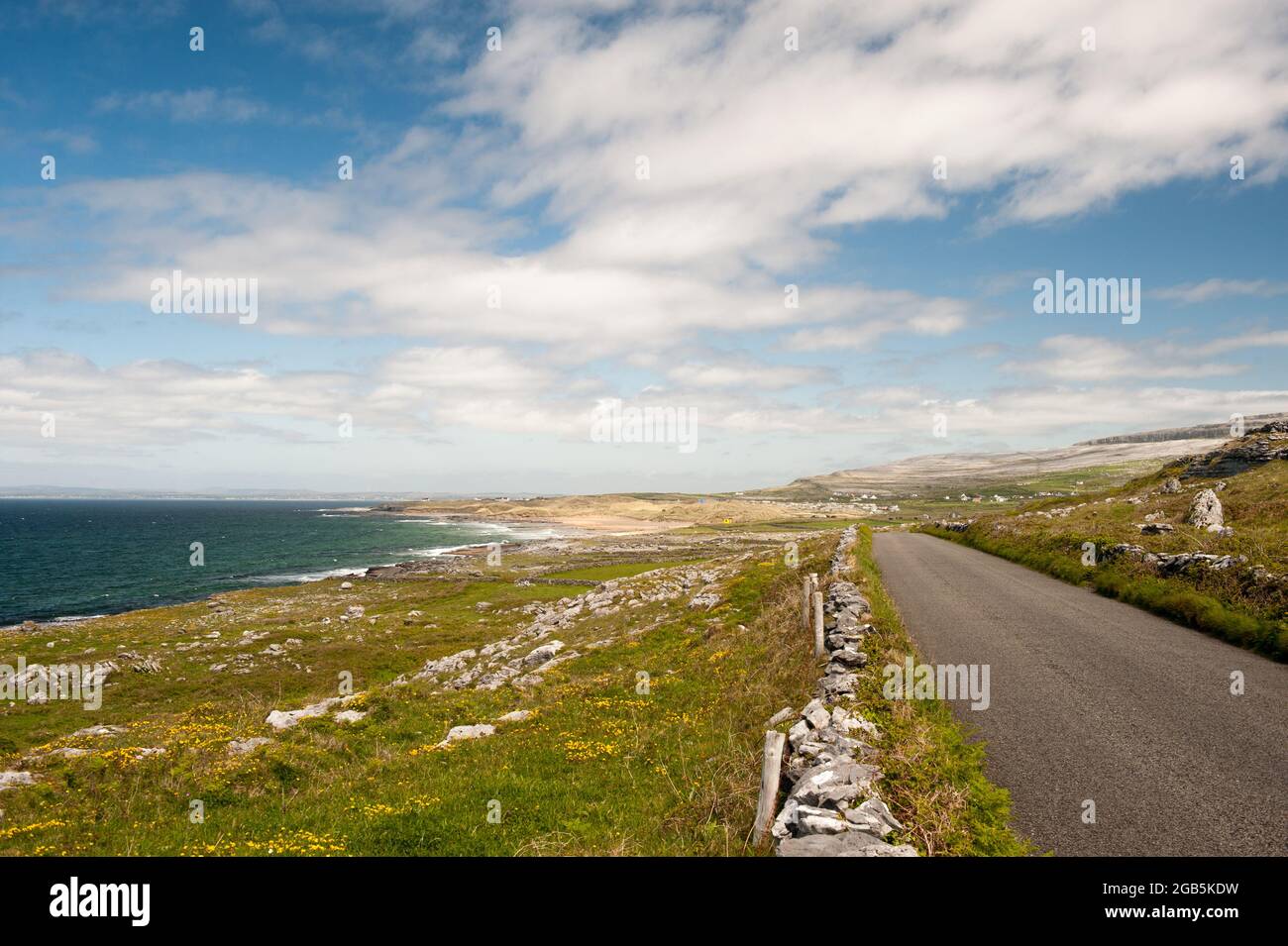 The Burren Coast Road from Doolin to Fanore, on the Wild Atlantic Way ...