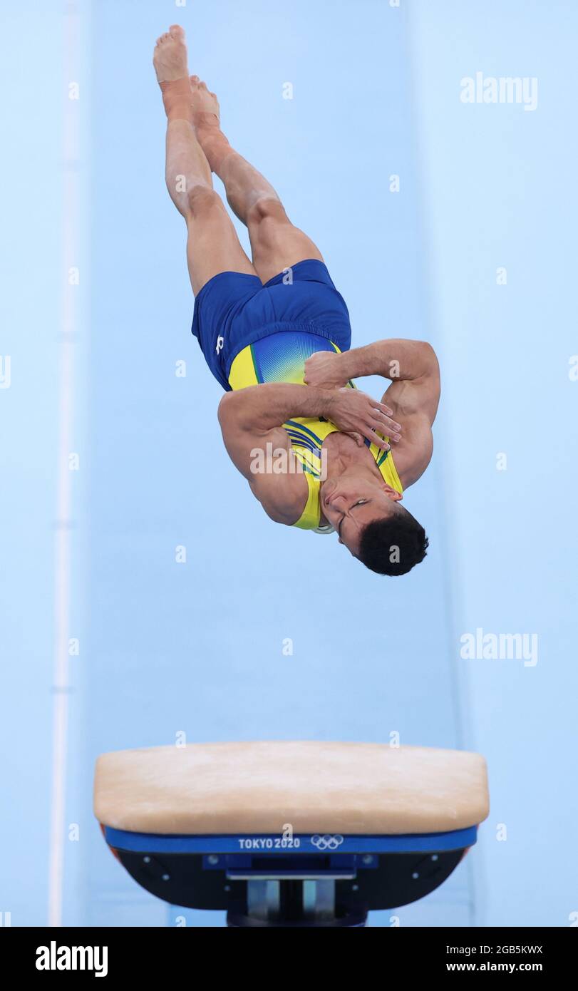Tokyo, Japan. 2nd Aug, 2021. Caio Souza of Brazil competes during the ...