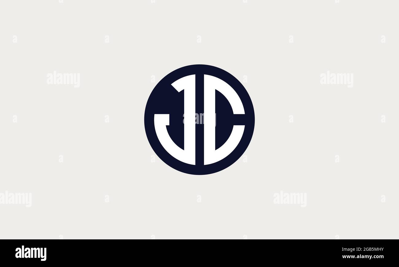 JC and CJ J or C Abstract Letter Mark Vector Logo Template for Business ...
