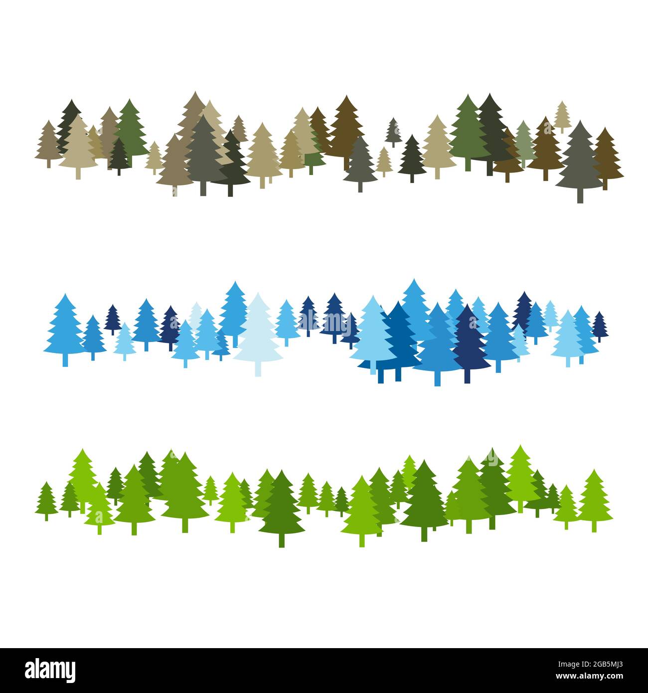 Cedar tree vector icon illustration design template Stock Vector Image ...