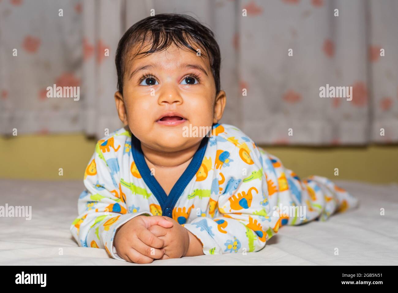 Portrait of an adorable baby boy from India Stock Photo - Alamy