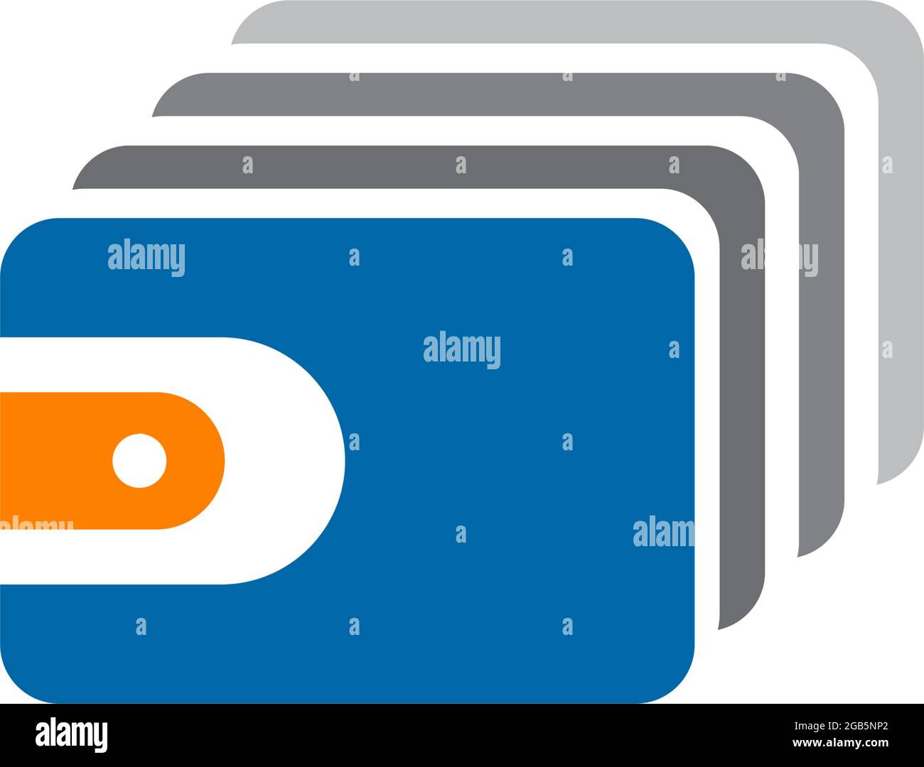 Digital wallet logo design vector template Stock Vector Image & Art - Alamy