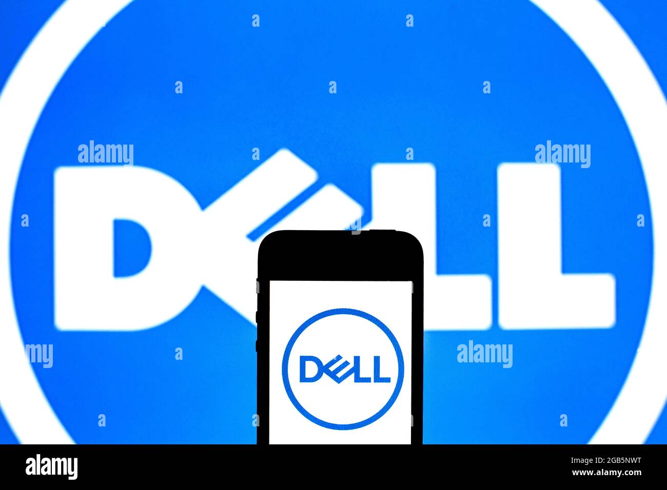 Barcelona, Spain. 31st July, 2021. In this photo illustration a Dell ...