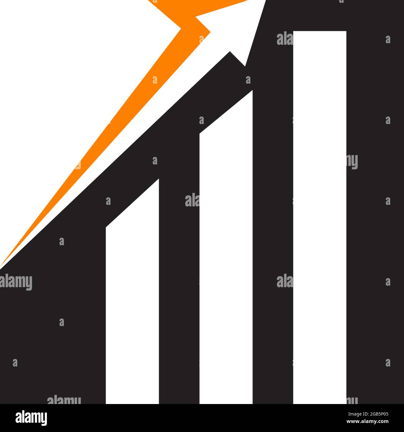 Up chart graphic logo design vector template Stock Vector Image & Art ...
