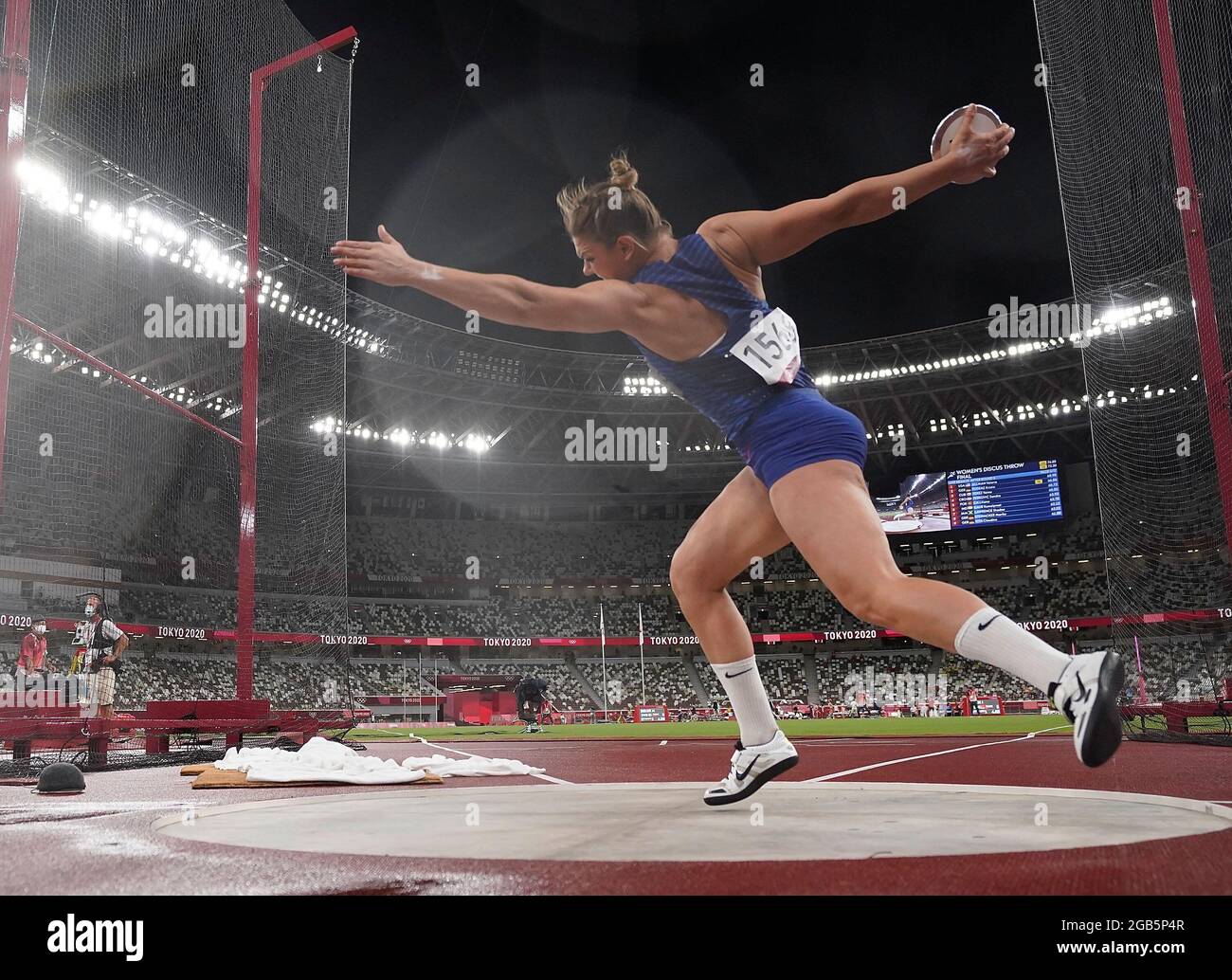 Tokyo, Japan. 2nd Aug, 2021. Sandra Perkovic of Croatia competes during ...