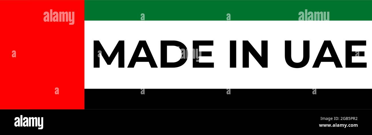 United Arab Emirates UAE flag icon logo design vector template Stock ...