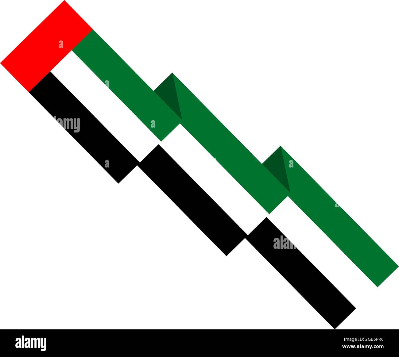 United Arab Emirates UAE flag icon logo design vector template Stock ...