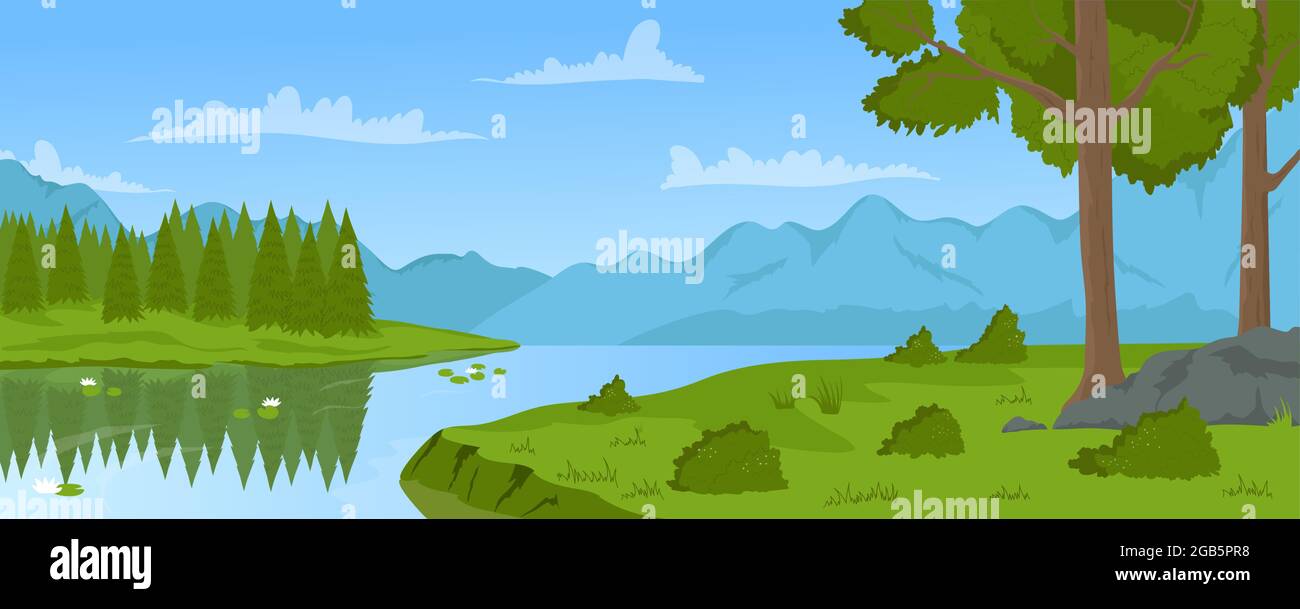 Art on the riverside Stock Vector Images - Alamy