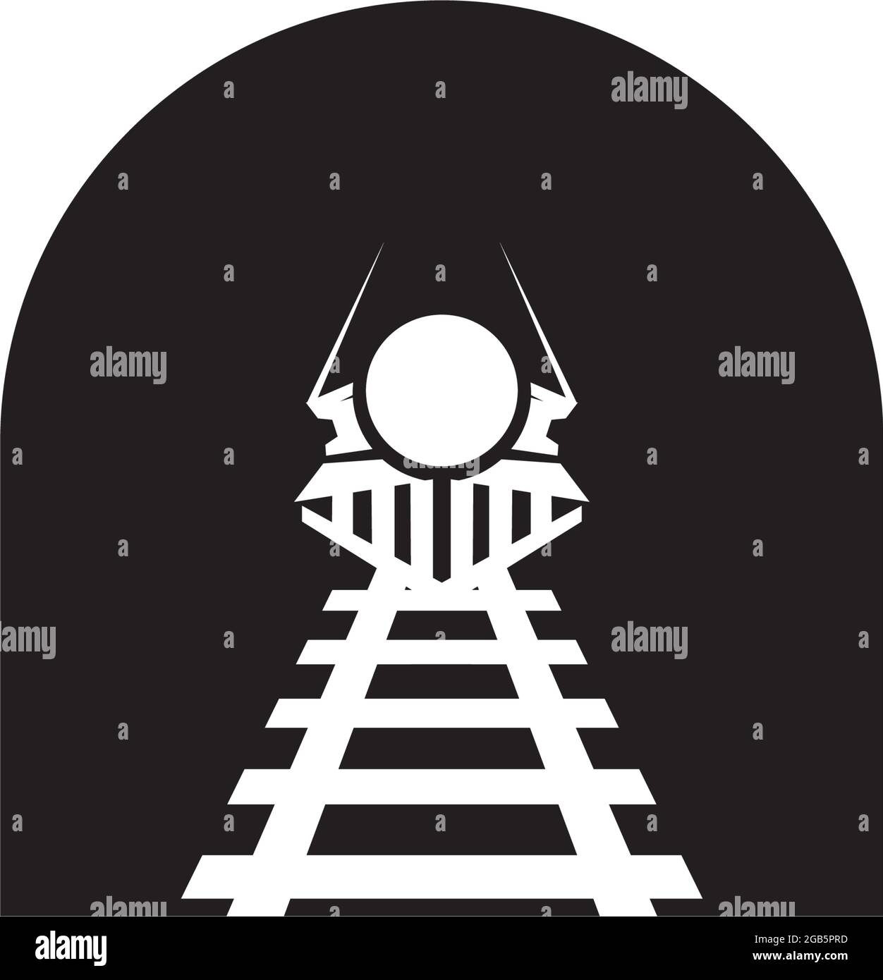 Railway train logo design vector template Stock Vector Image & Art - Alamy