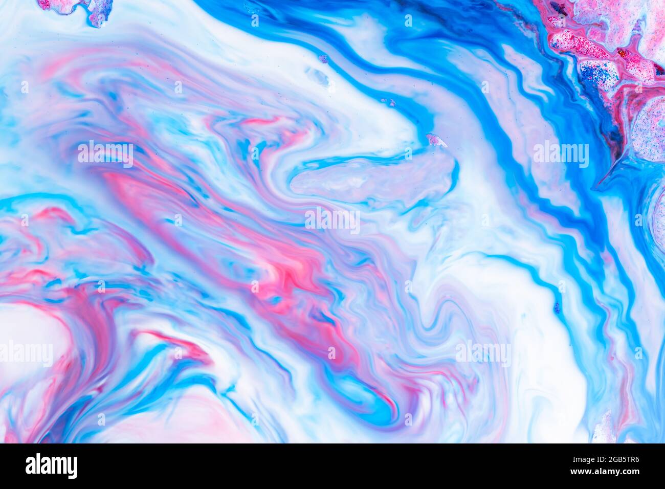 Fluid art. Abstract lilac pink background. Liquid marble texture design ...