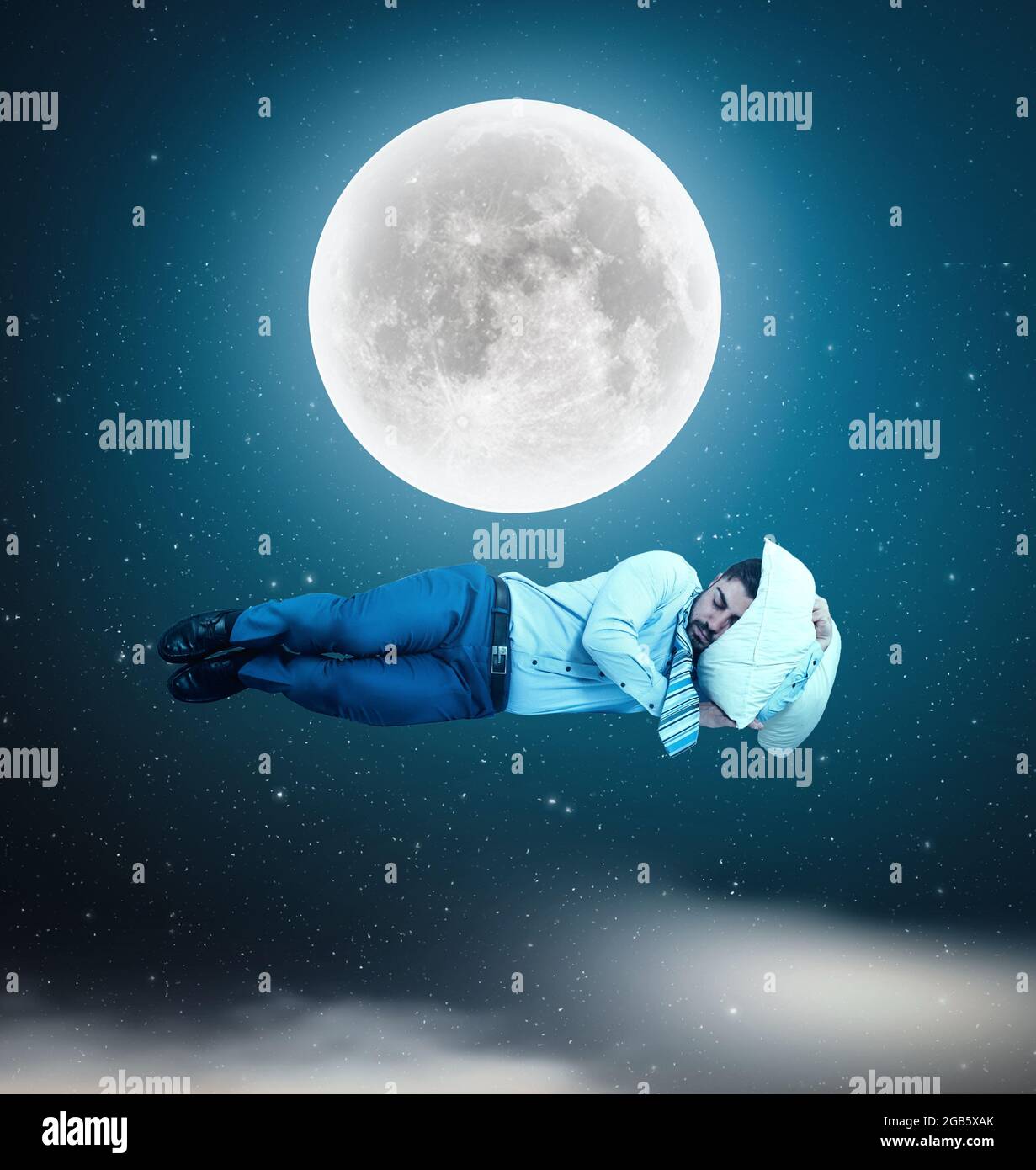 Business concept man floating hi-res stock photography and images - Alamy