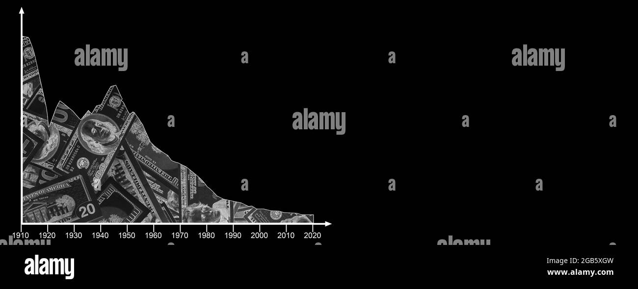 Arrow dollar chart currency Black and White Stock Photos & Images - Alamy