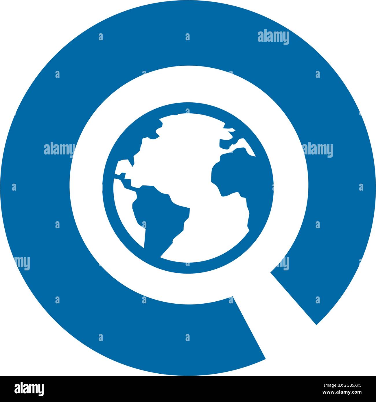 Search logo design incorporated with magnifying glass template Stock ...