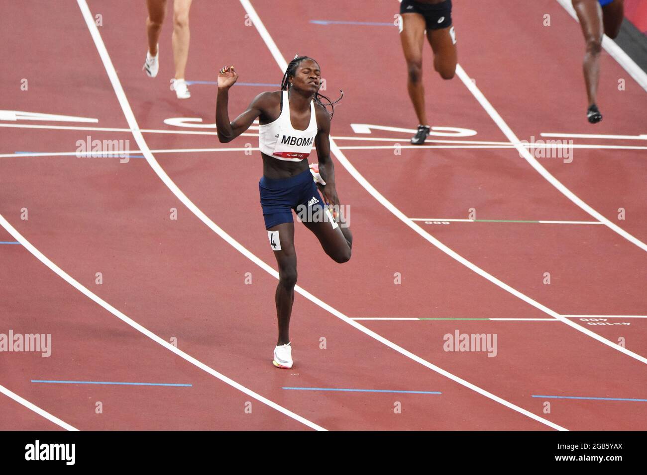 Christine MBoma (NAM) competes on women's 200m semi-final during the ...