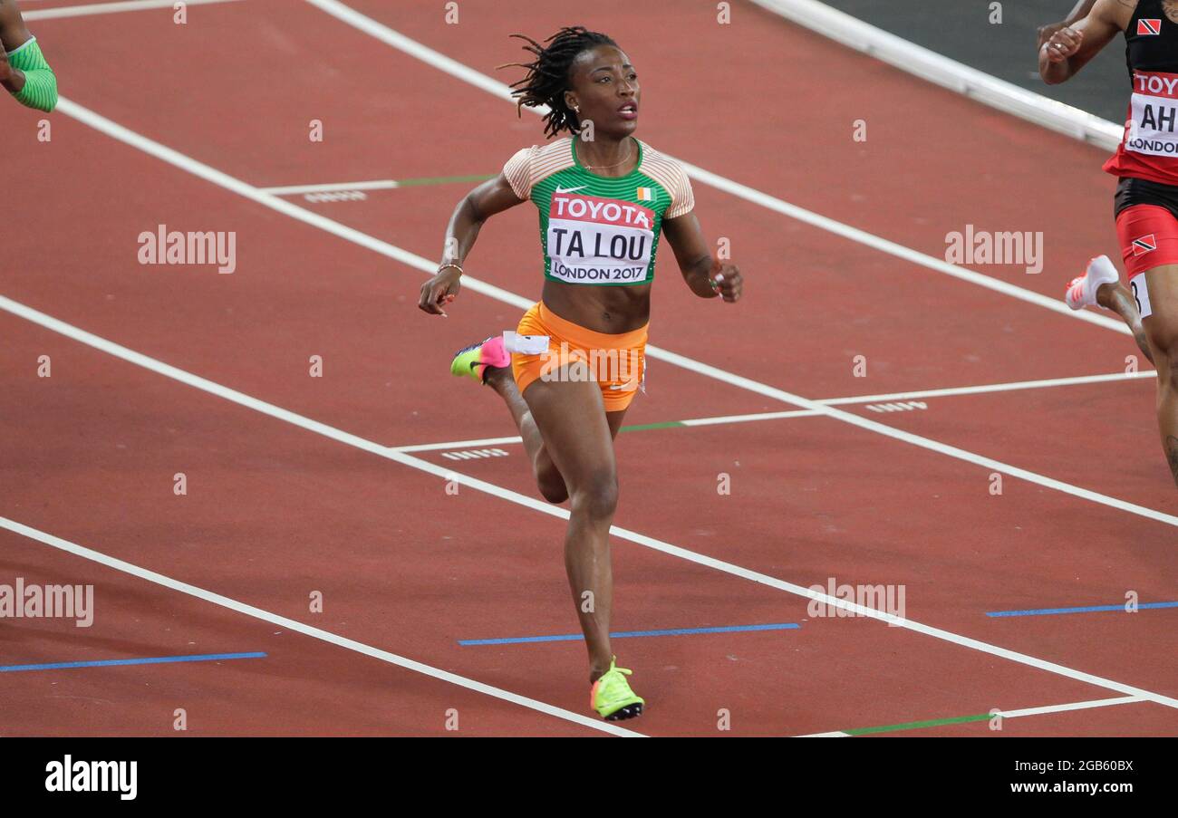 Marie-Josée Ta Lou (Cote d'ivoire) at the Women's 100m Final of the ...