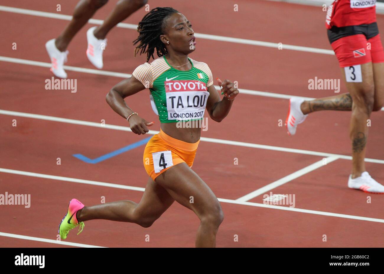 Marie-Josée Ta Lou (Cote d'ivoire) at the Women's 100m Final of the ...