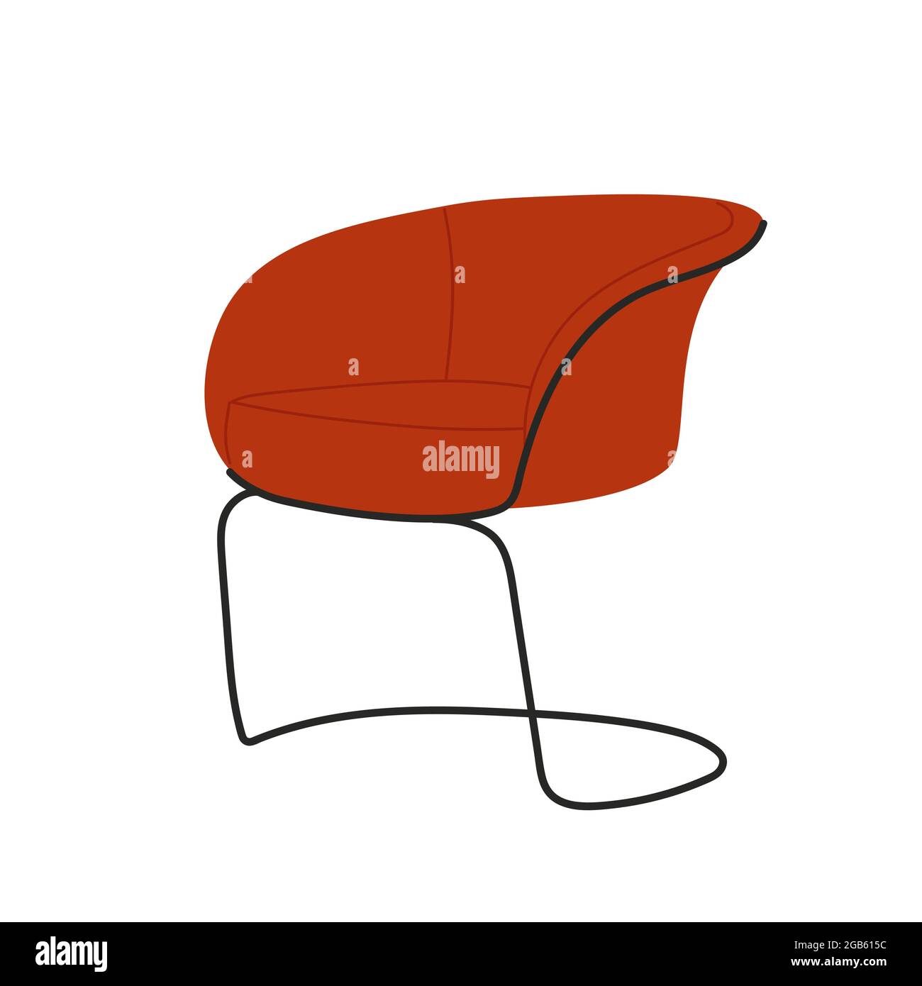 Modern chair, furniture interior decor design for office or home ...