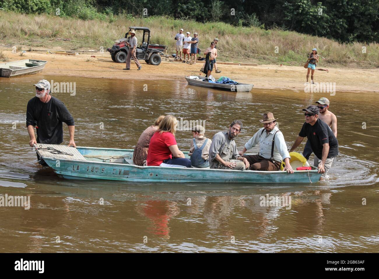 Los Angeles, CA. USA. Tim Blake Nelson and Danny McBride on the set of ...