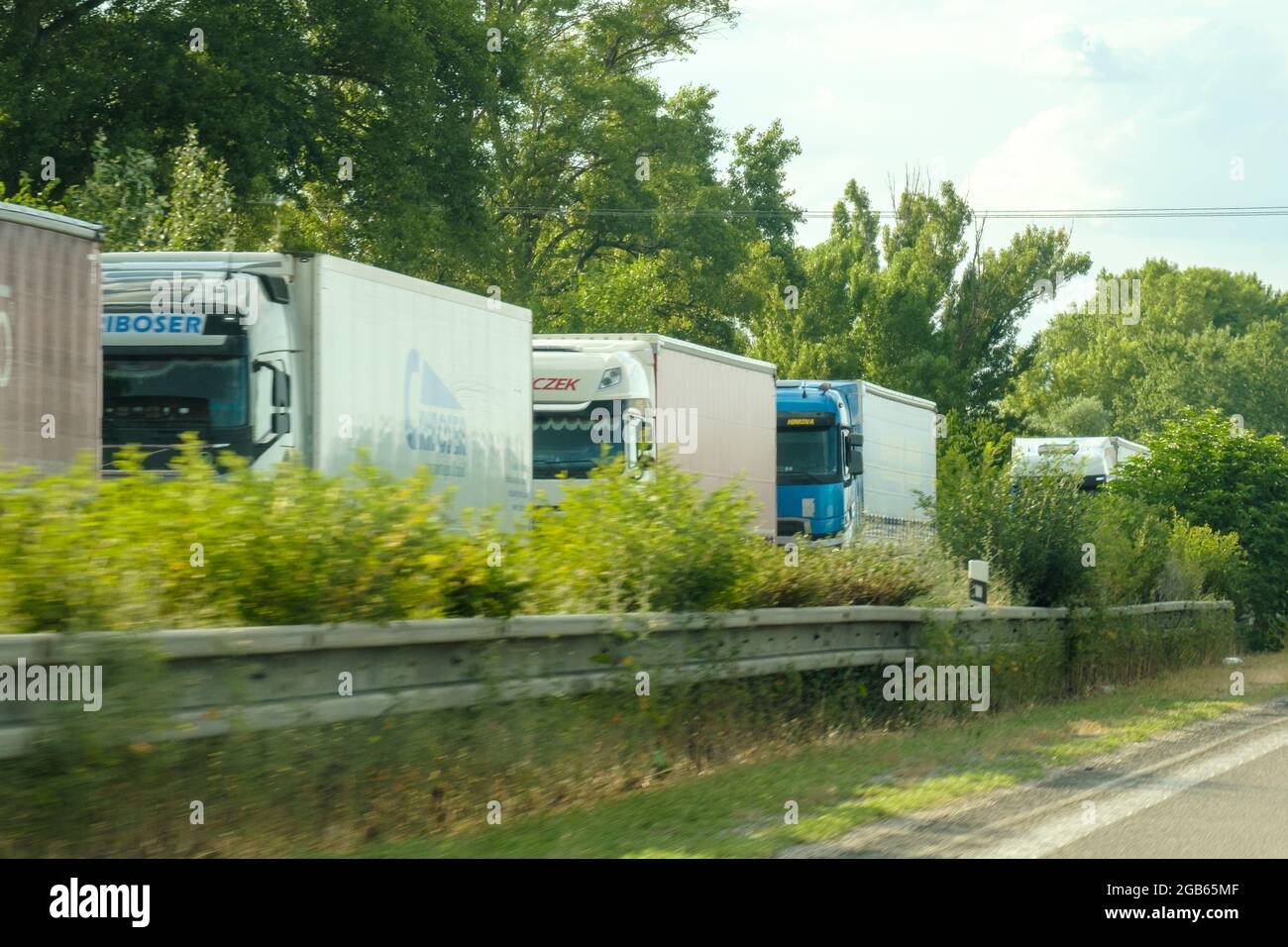 Lorry wagon transport road hi-res stock photography and images - Alamy