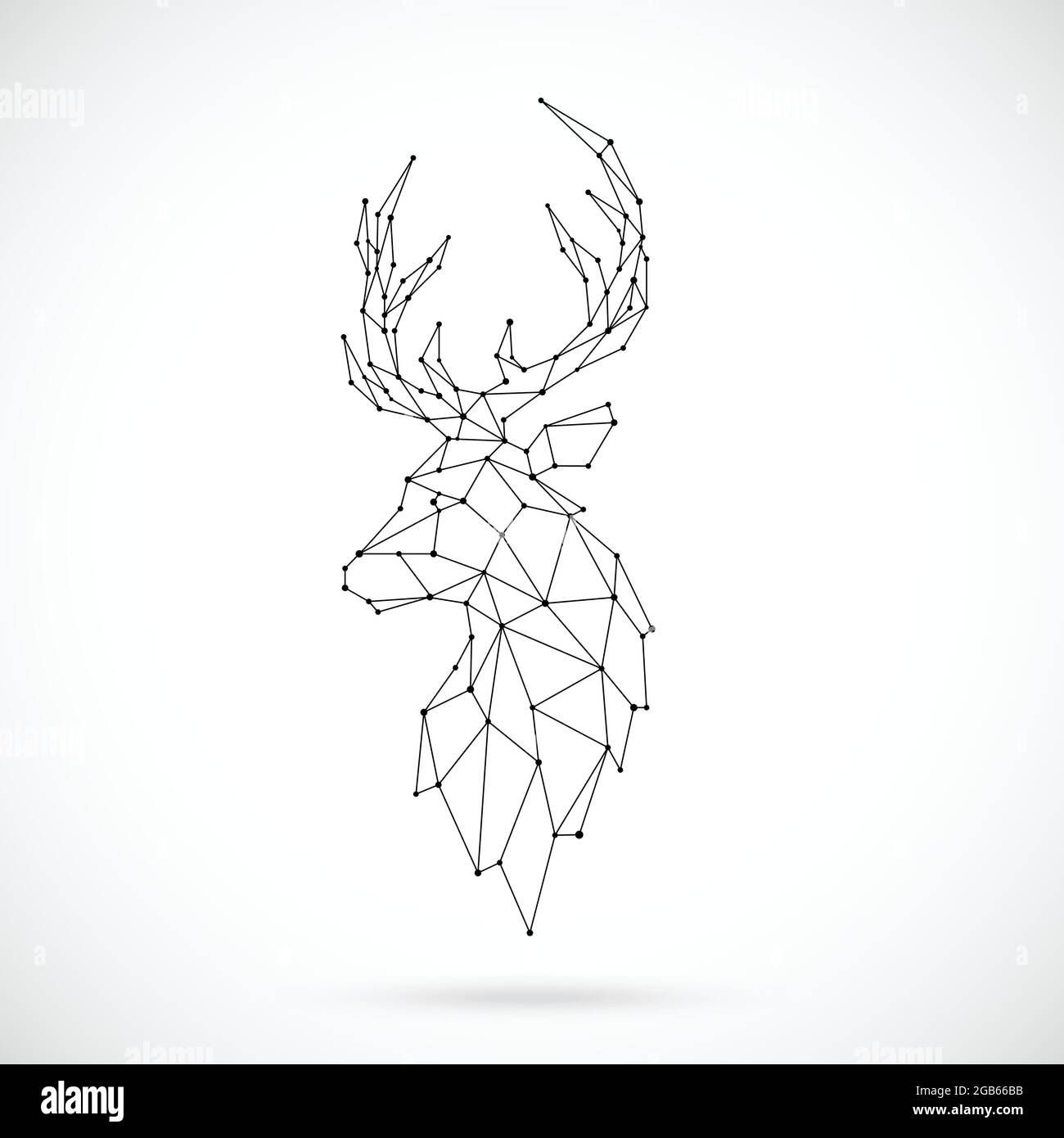 Geometric Deer Wallpaper