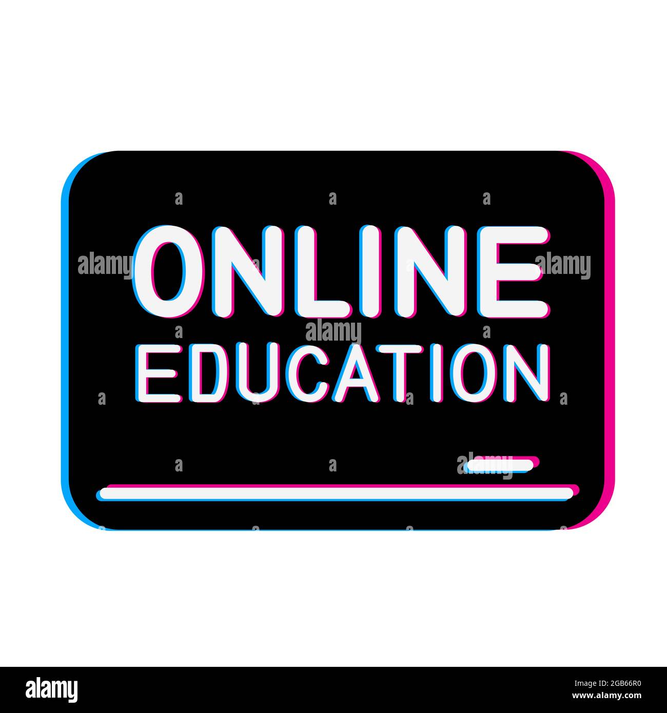 blackboard online education sign symbol Stock Vector Image & Art - Alamy