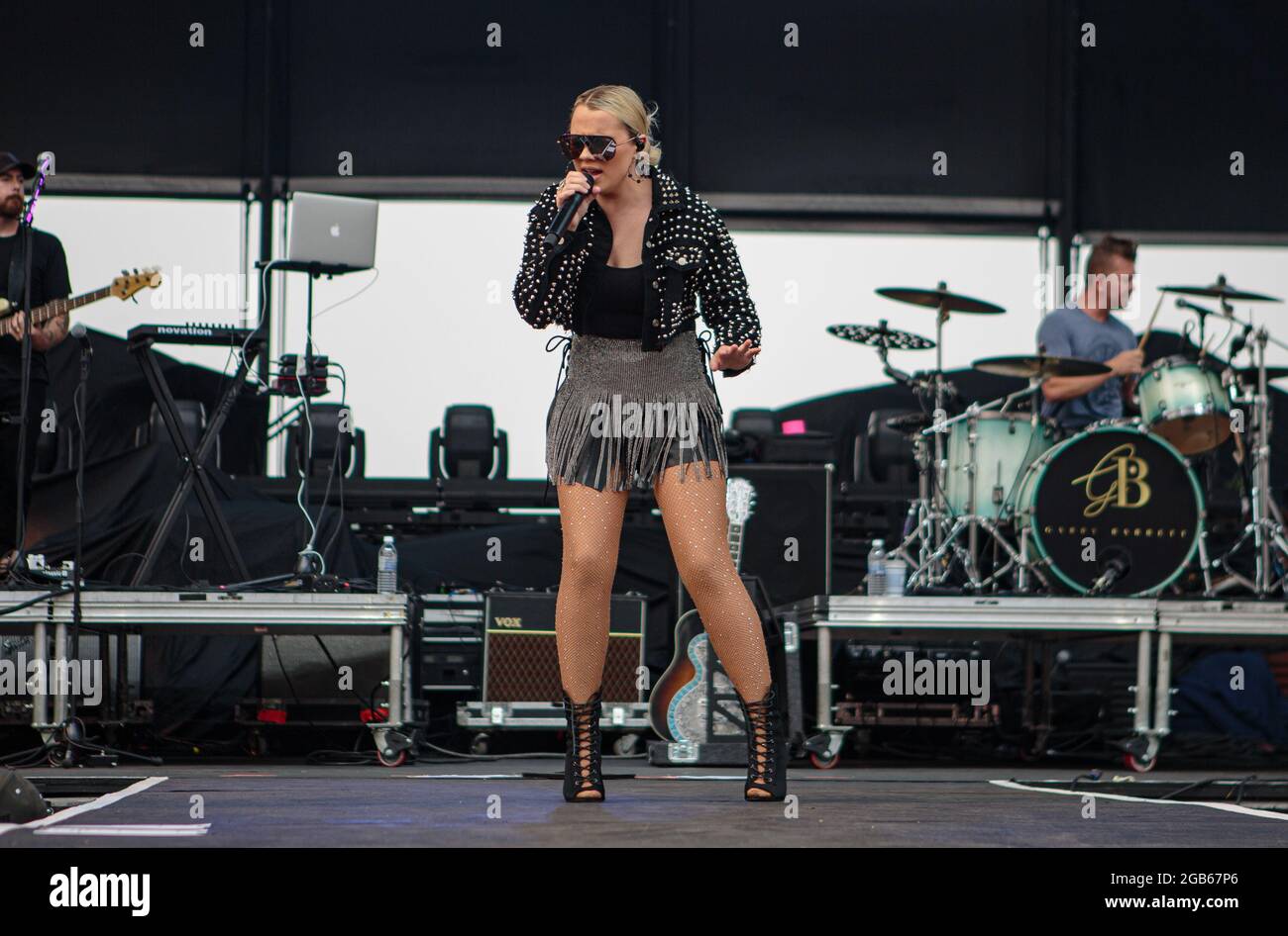 SInger Gabby Barrett performs during day three of the Watershed Music ...